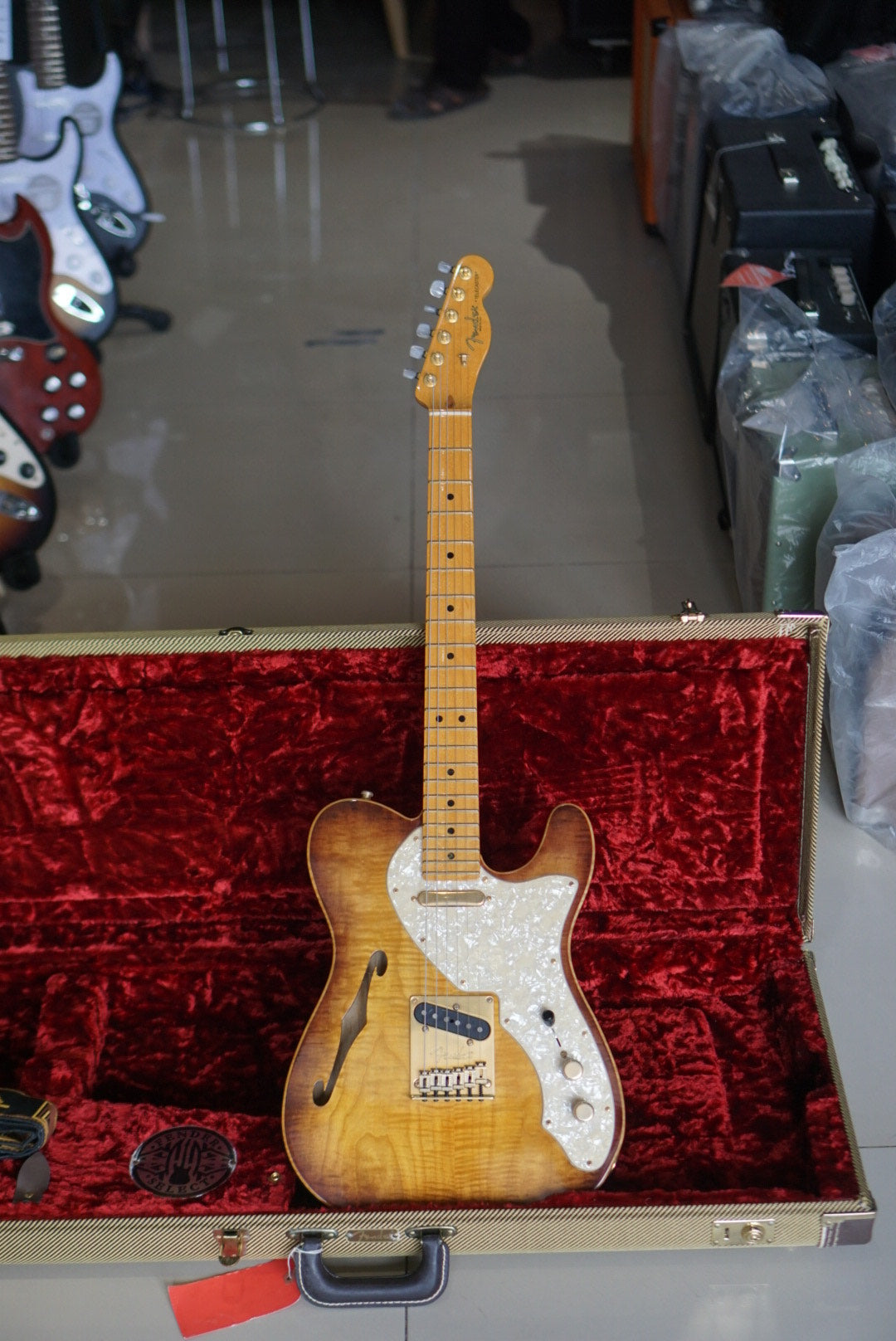 Fender Telecaster American Select Thinline Gold Hardware – smosyumusic-com