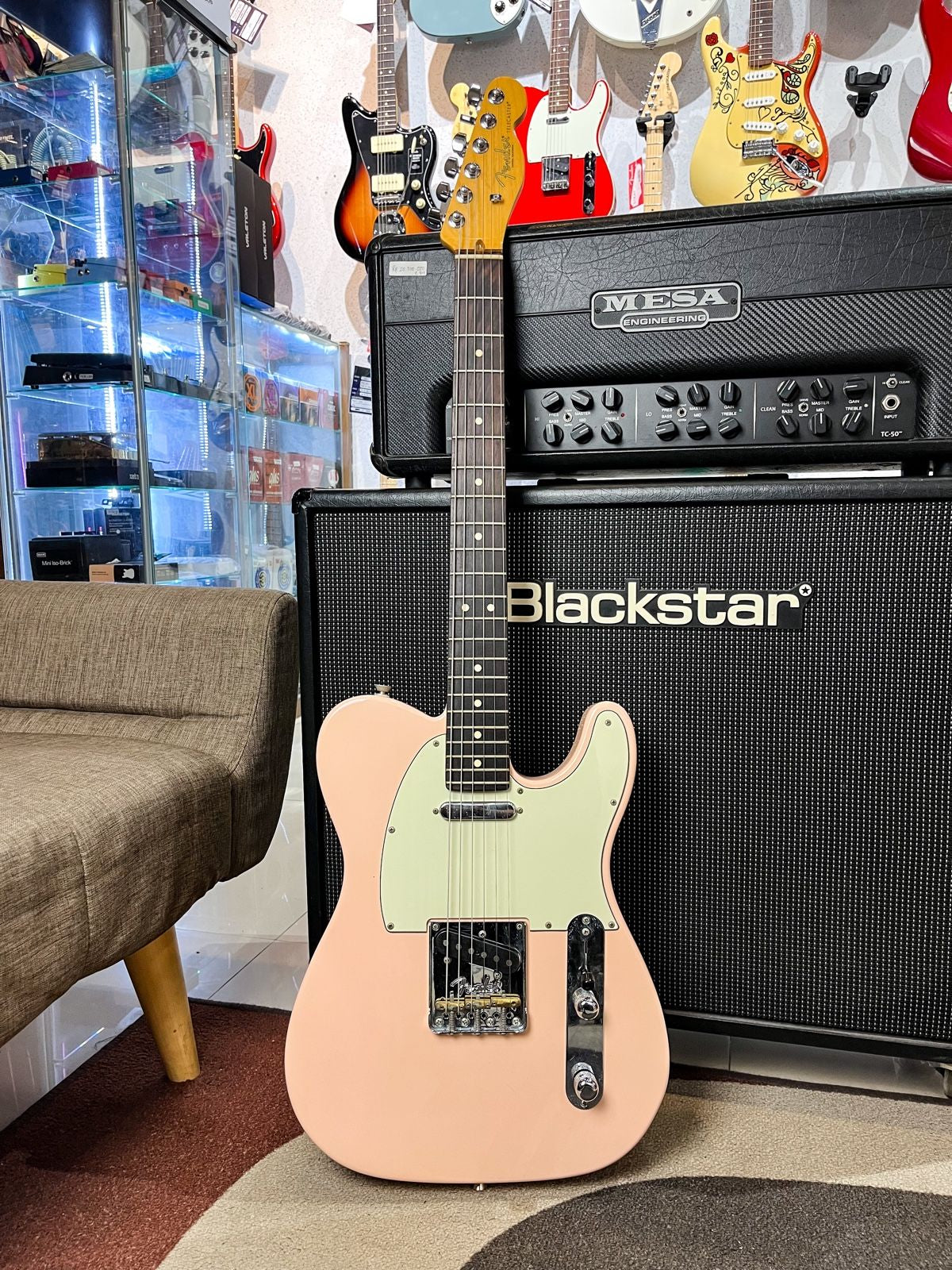 Fender Telecaster Ampro II Shell Pink – smosyumusic-com